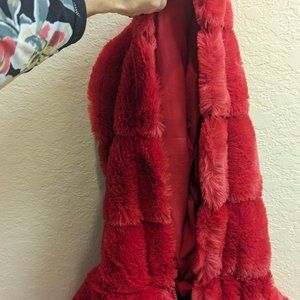 SHEIN | Jackets & Coats | Cherry Red Fuzzy Jacket | Poshmark